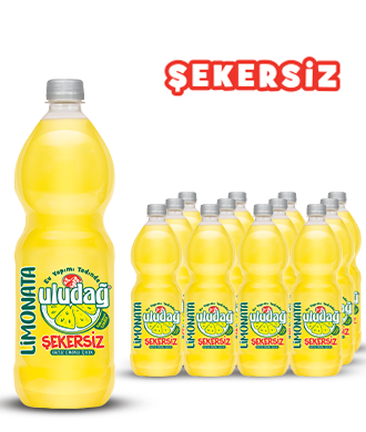 Uludağ Limonata Şekersiz Pet 1 Lt 12′li Paket Uludağ Şekersiz